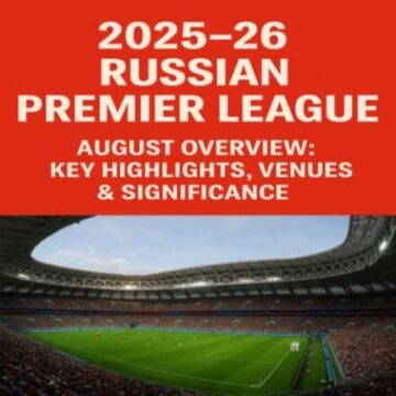 2025–26 Russian Premier League Season August Overview: Key Highlights ...
